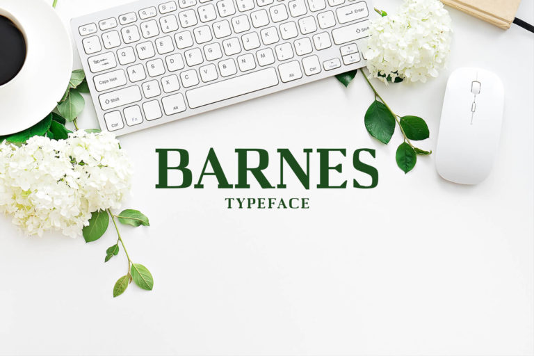 Barnes Serif Typeface - Creative Finest