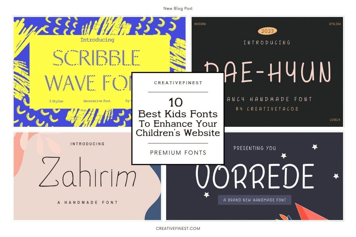 10 Best Kids Fonts to Enhance Your Children's Website